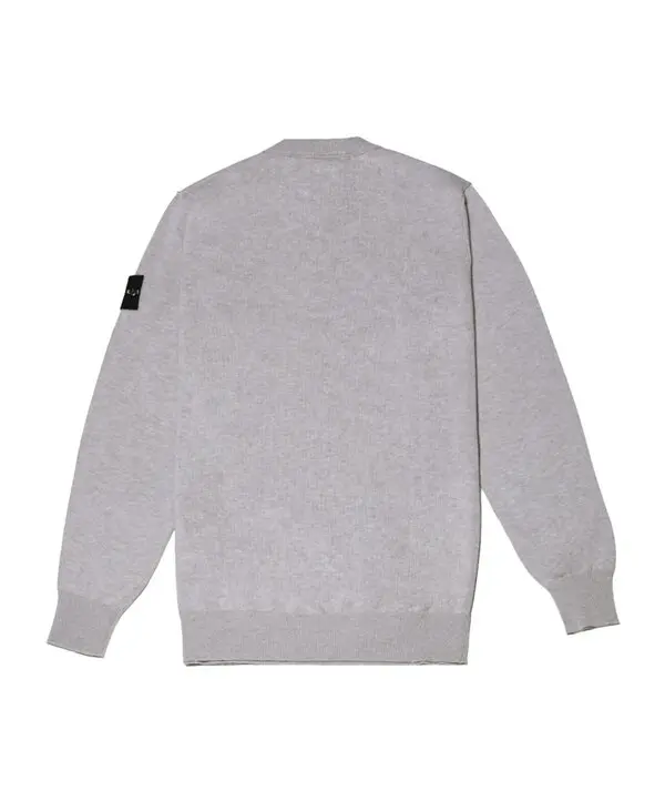 Stone Island Compass Patch Crewneck Jumper - Gray