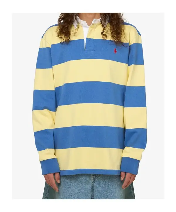 Polo Ralph Lauren Striped Rugby Sweater - Blue