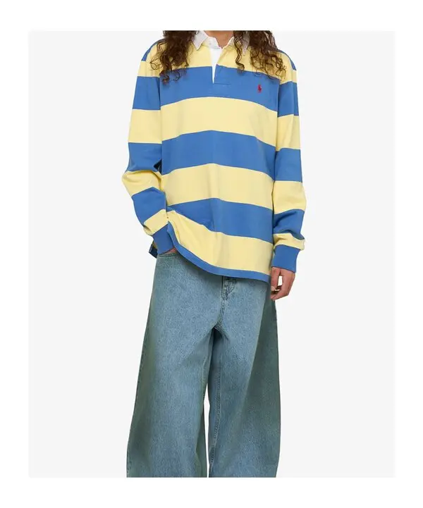 Polo Ralph Lauren Striped Rugby Sweater - Blue