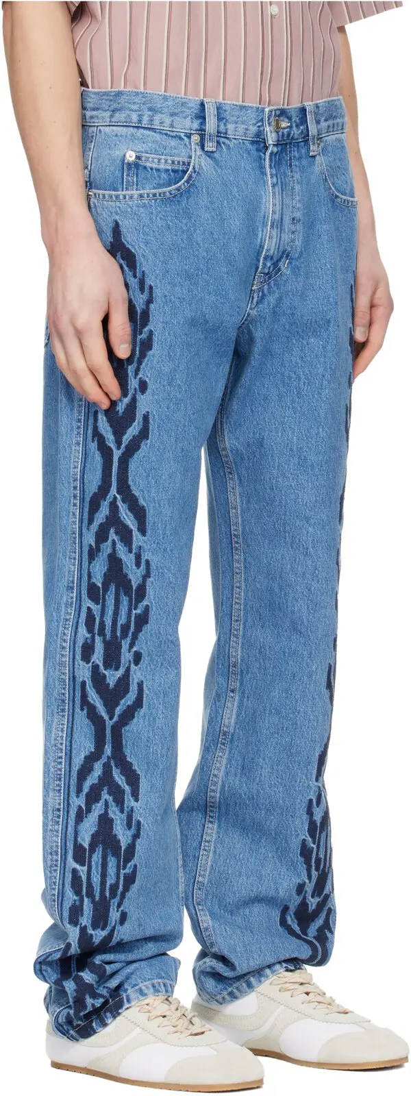 Isabel Marant Étoile Lewys Jeans With Printed Detailing - Blue