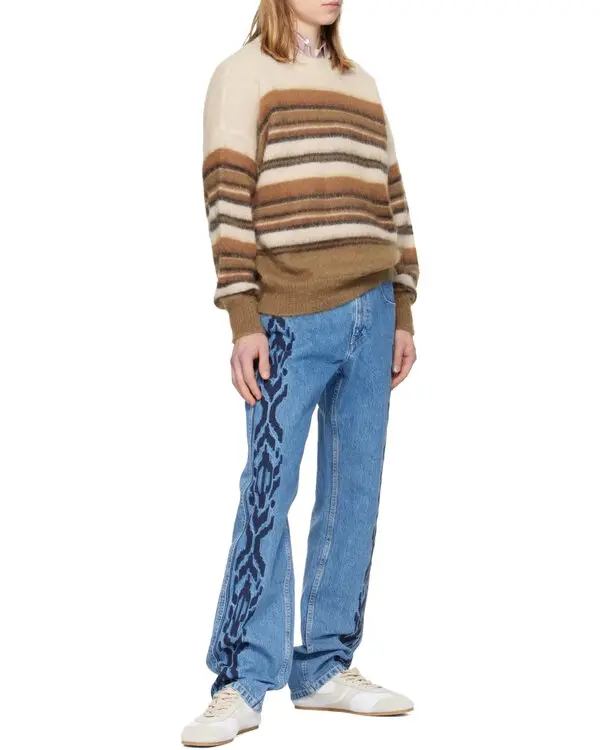 Isabel Marant Étoile Lewys Jeans With Printed Detailing - Blue