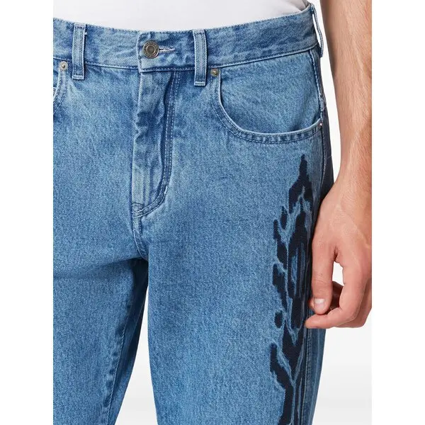 Isabel Marant Étoile Lewys Jeans With Printed Detailing - Blue