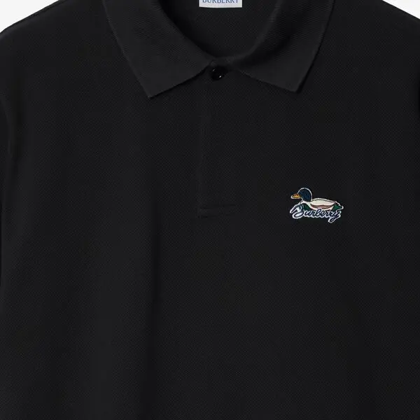 Burberry Logo-patch Short Sleeved Polo Shirt