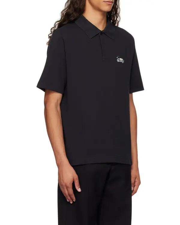 Burberry Logo-patch Short Sleeved Polo Shirt