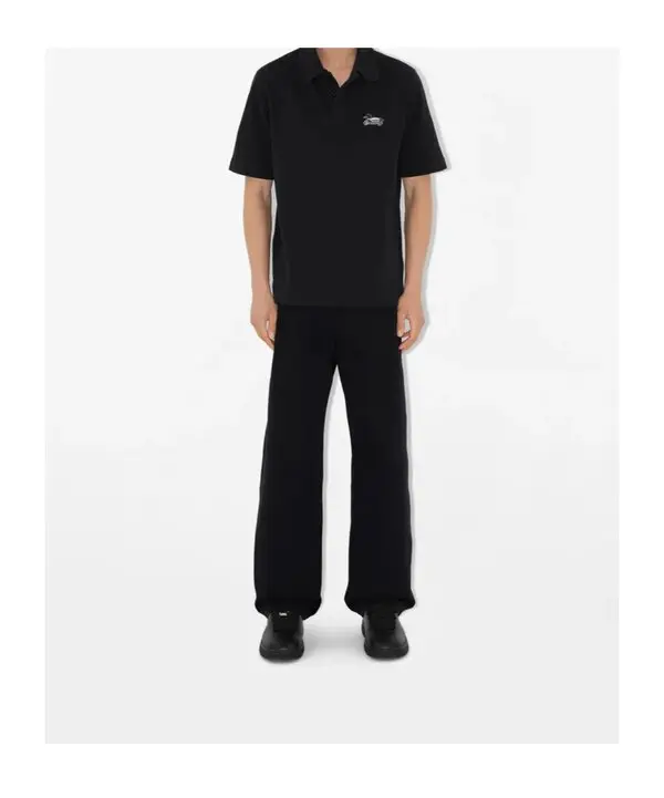 Burberry Logo-patch Short Sleeved Polo Shirt