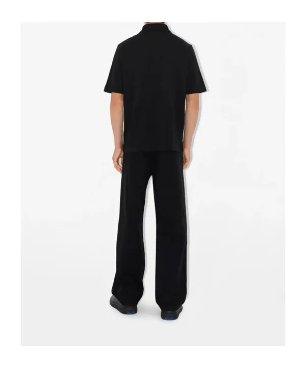 Burberry Logo-patch Short Sleeved Polo Shirt
