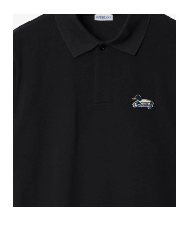 Burberry Logo-patch Short Sleeved Polo Shirt