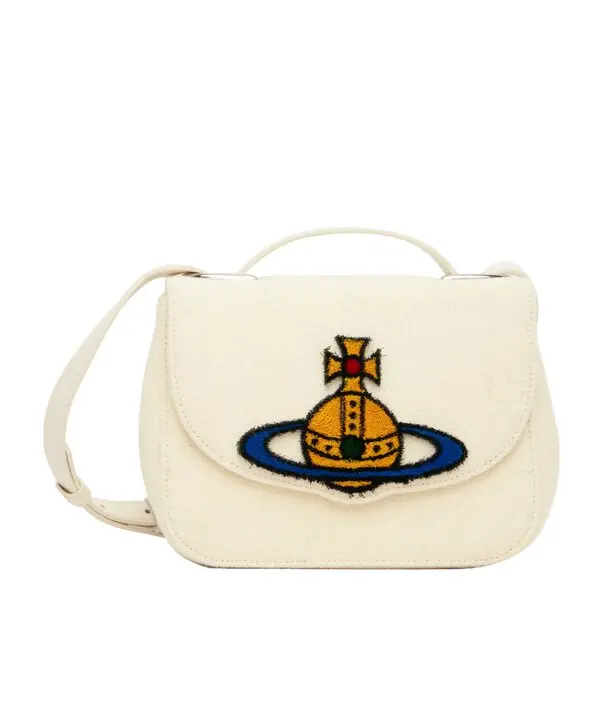 VIVIENNE WESTWOOD Linda Medium Crossbody Bag - Off-white