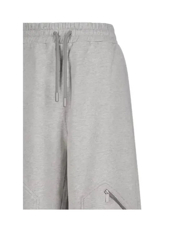 Off-White Cargo Track Pants With Zip Pockets - Gray