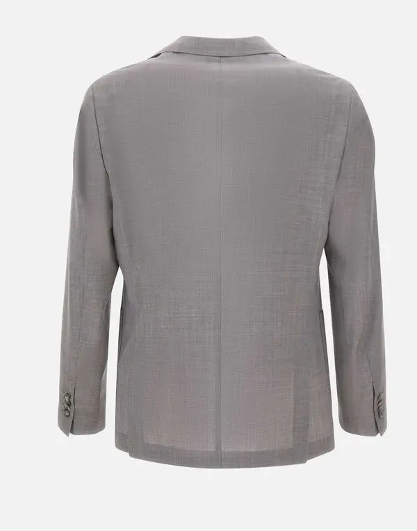 Hugo Boss Single-breasted Tailored Blazer - Gray