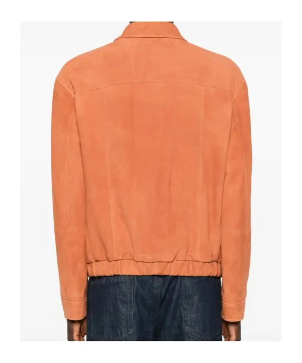 Brunello Cucinelli Zip-up Collared Jacket - Orange
