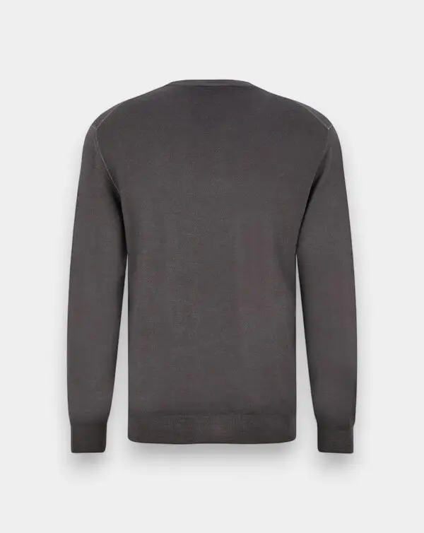 Fedeli Merino Wool Top - Brown
