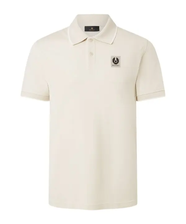 Belstaff Logo Polo Shirt - Silver Birch