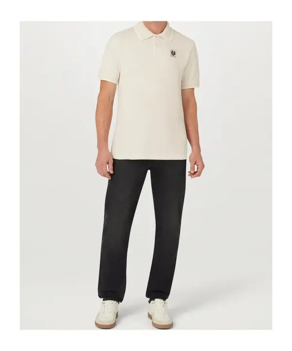 Belstaff Logo Polo Shirt - Silver Birch
