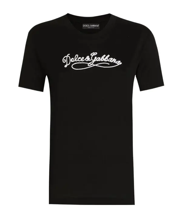 Dolce & Gabbana Embroidered Logo Crewneck T-shirt