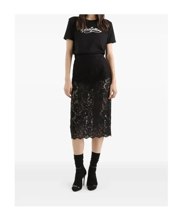 Dolce & Gabbana Embroidered Logo Crewneck T-shirt