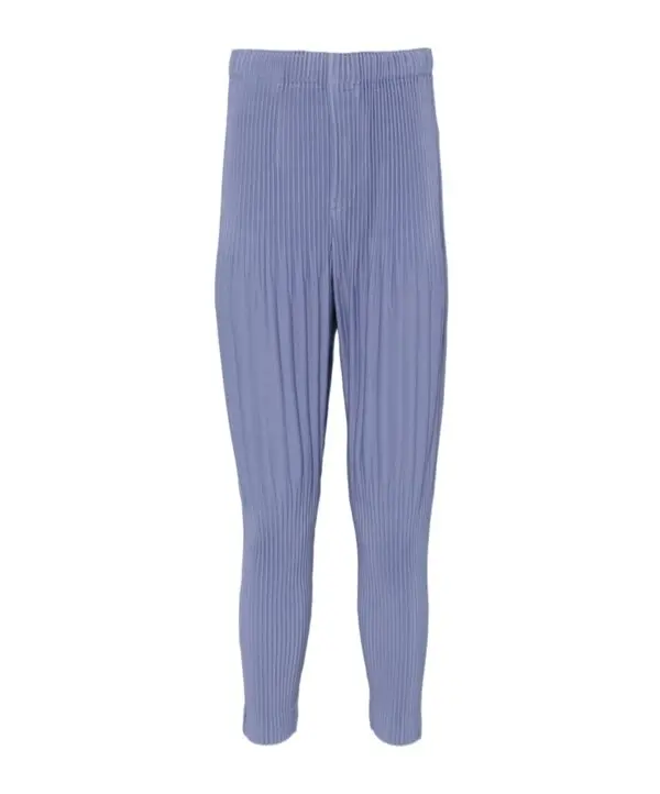 Issey Miyake Pleated Tapered Ankle Length Trousers