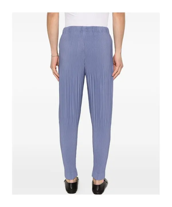 Issey Miyake Pleated Tapered Ankle Length Trousers