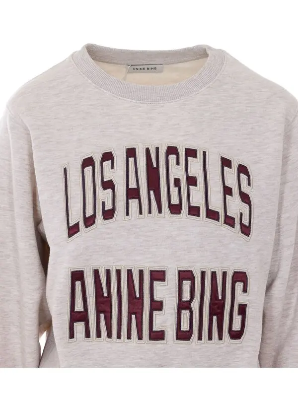 ANINE BING Harry Logo Sweatshirt - Gray
