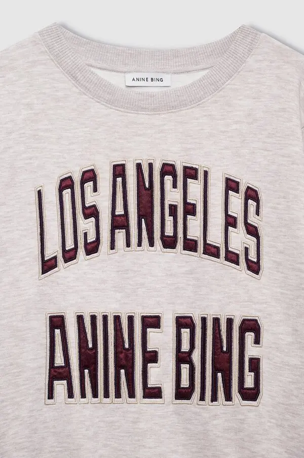 ANINE BING Harry Logo Sweatshirt - Grey