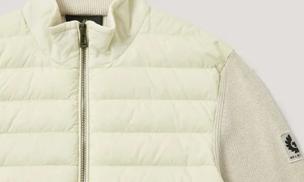 Belstaff Quilted Down Jacket With Stand Collar