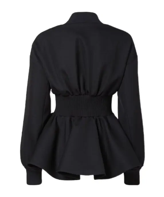 Fendi Peplum Hem Square-neck Jacket