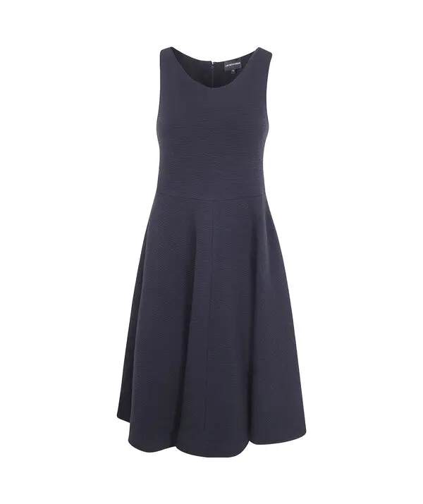Emporio Armani Textured Sleeveless Dress