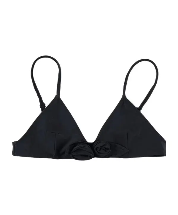Coperni Flower Bikini Top - Black