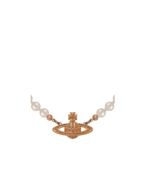 VIVIENNE WESTWOOD Mini Embossed Necklace - Yellow