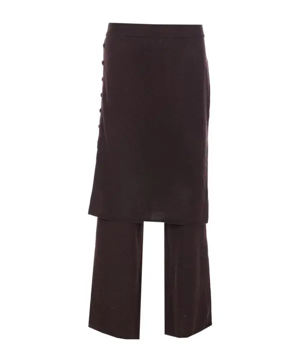 LISA YANG Double-layered Pants - Black