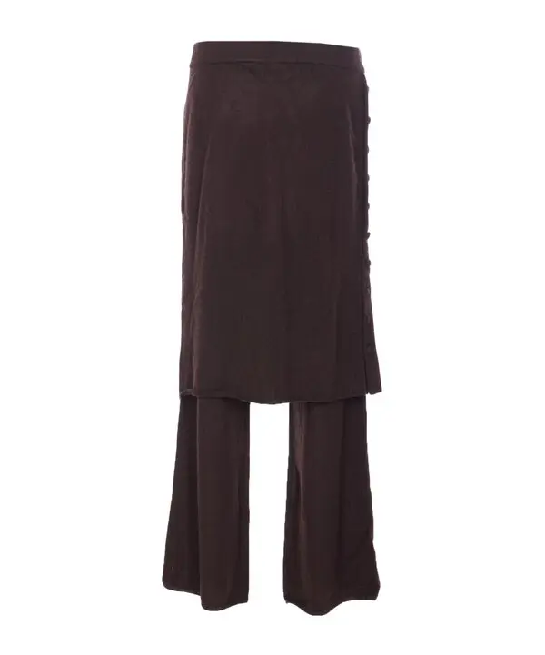 LISA YANG Double Layered Pants With Button Detail