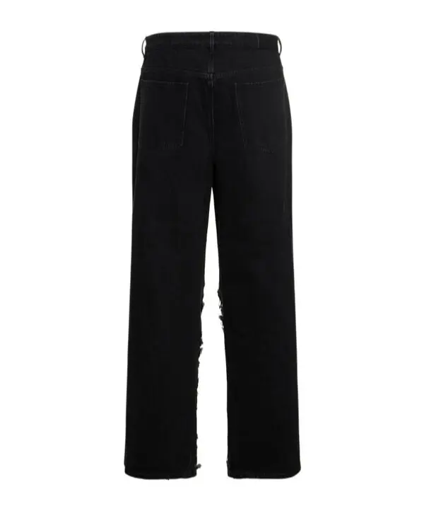 DION LEE Vintage-style Distressed Denim Trousers