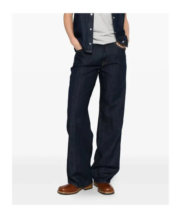 7 For All Mankind Stovepipe Jeans - Black