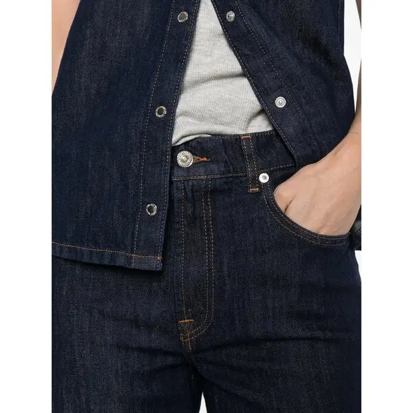 7 For All Mankind Stovepipe Jeans - Black