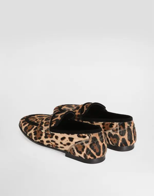 Dolce & Gabbana Leopard Print Loafers