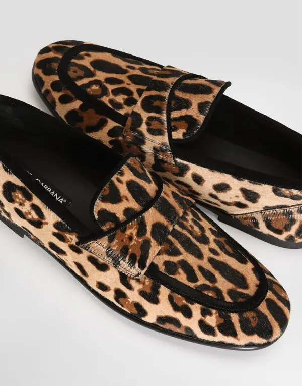 Dolce & Gabbana Leopard Print Loafers