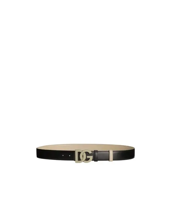 Dolce & Gabbana Dg Logo Belt - Black