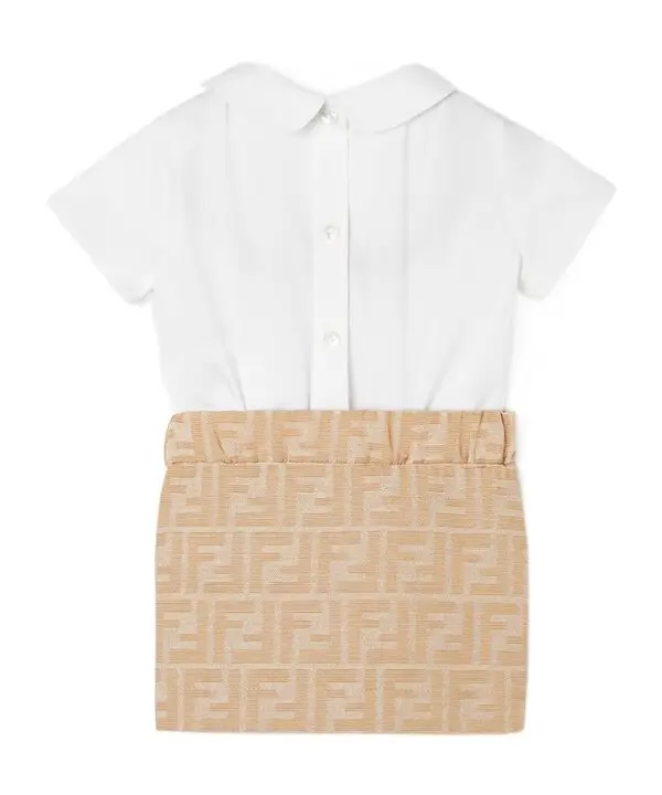 Fendi Ruffled Paneled Baby Dress