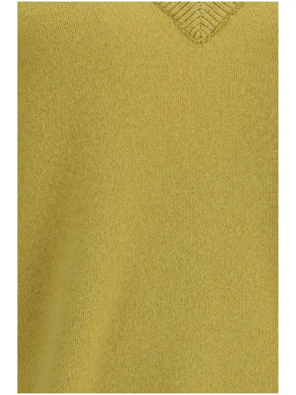 Extreme Cashmere Relaxed V-neck Knitted Sweater - Corn