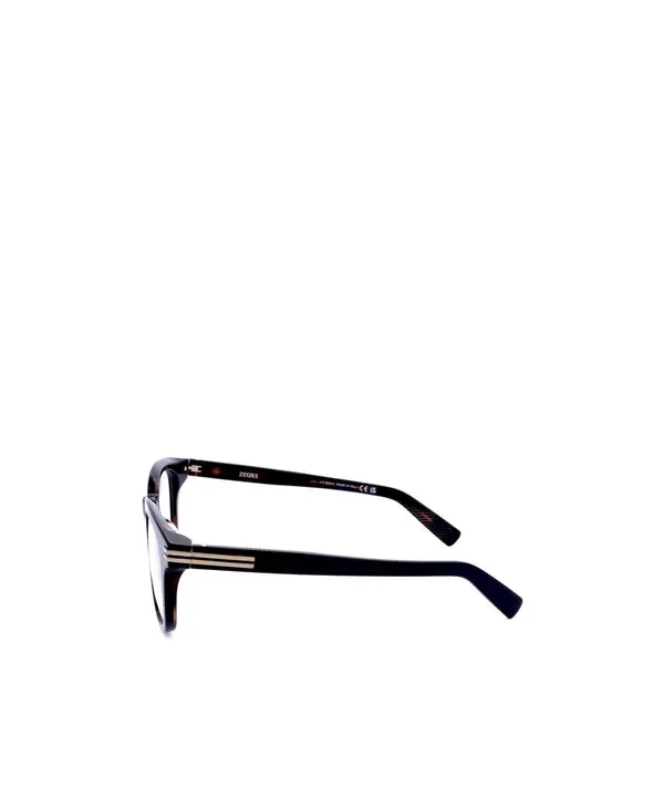 Zegna Round Frame Eyeglasses - Black