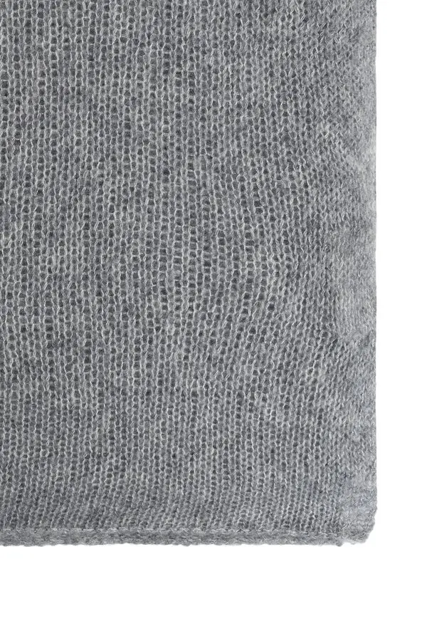 LISA YANG Ribbed Scarf - Gray