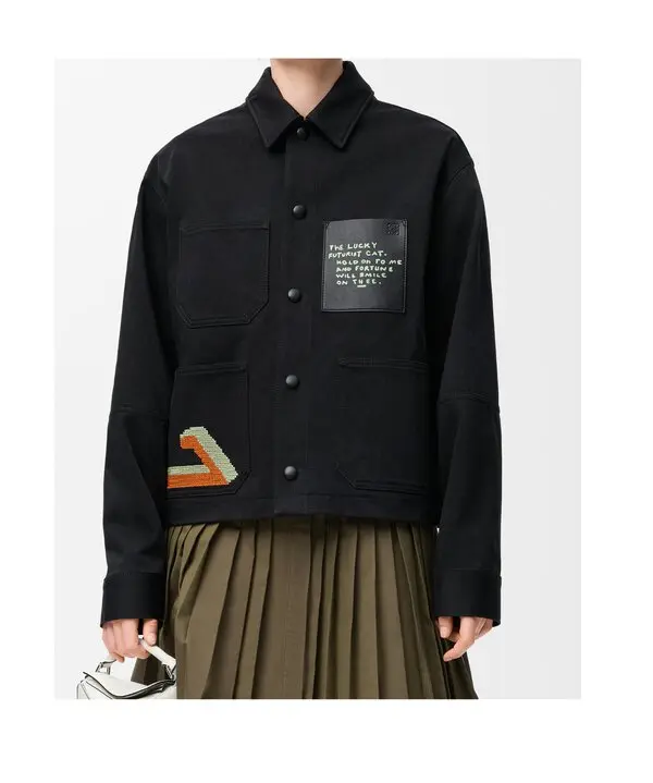 Loewe Embroidered Cat Jacket