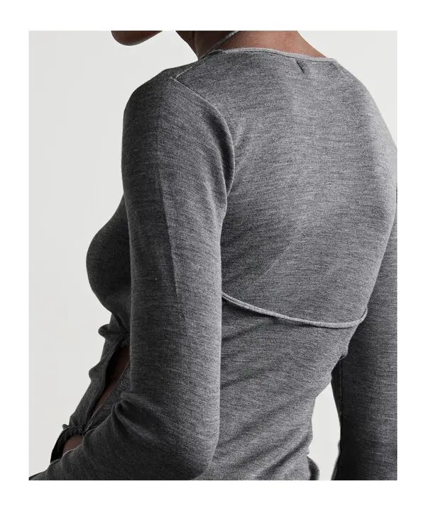 Christopher Esber Asymmetrical Long Sleeve Sweater