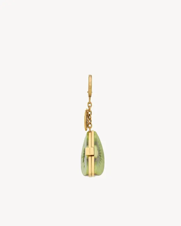 Saint Laurent Logo Charm Keychain
