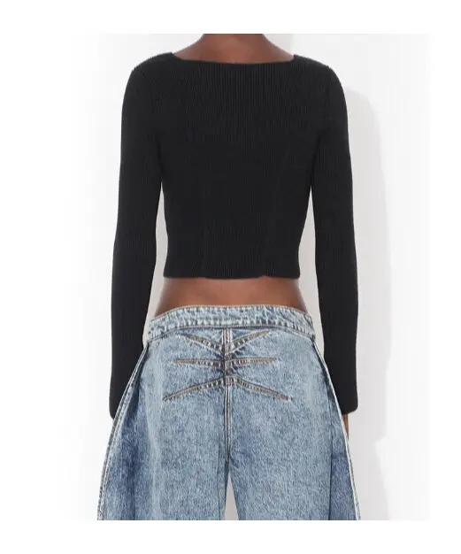 Alaïa Ribbed Corset Top