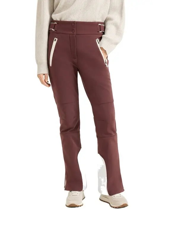Brunello Cucinelli Belted Trousers With Zip Pockets - Amaranth