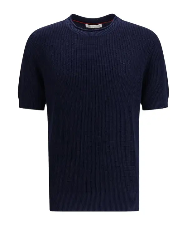 Brunello Cucinelli Ribbed Short-sleeve T-shirt