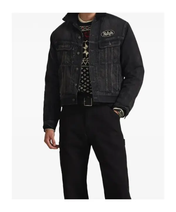 Polo Ralph Lauren Relaxed Fit Embroidered Logo Trucker Jacket