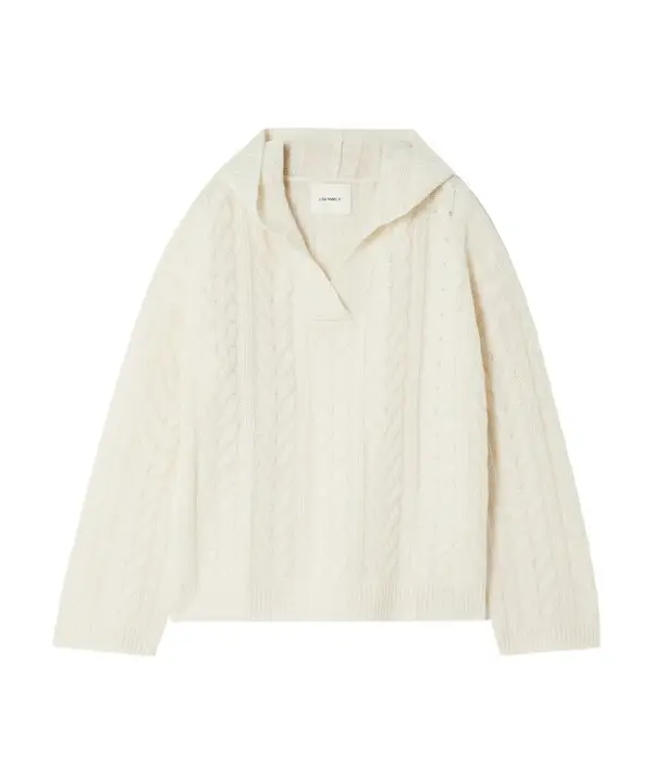 LISA YANG Twisted Knitted Hoodie