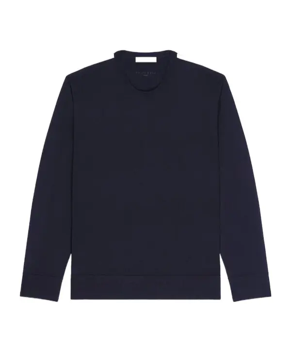 Givenchy Wool Sweater With Grosgrain Detail - Dark Navy